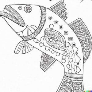 17+ Desenhos de Tucunaré para Imprimir e Colorir/Pintar