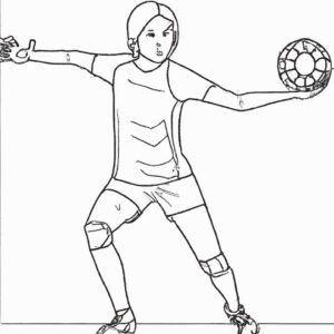 40+ Desenhos de Handebol para Imprimir e Colorir/Pintar