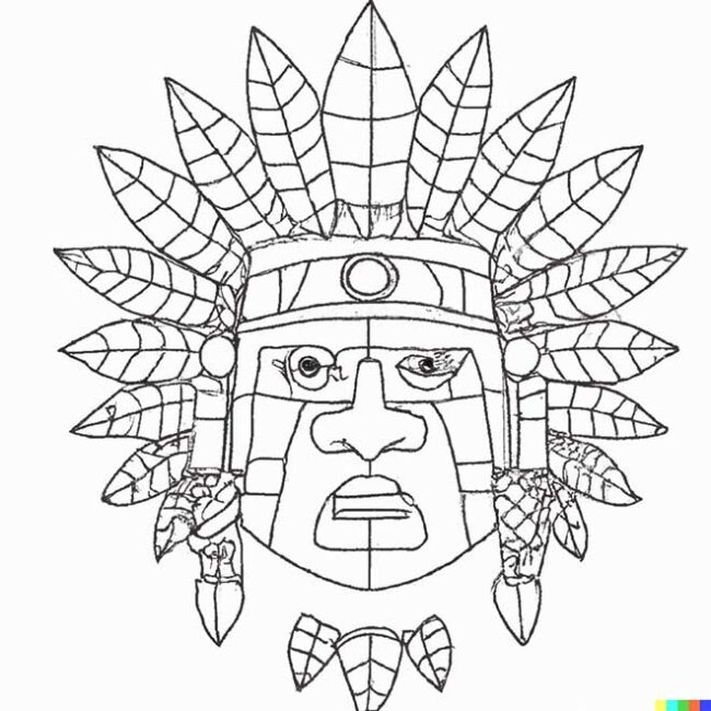 27+ Desenhos de Máscara de Índio para Imprimir e Colorir/Pintar