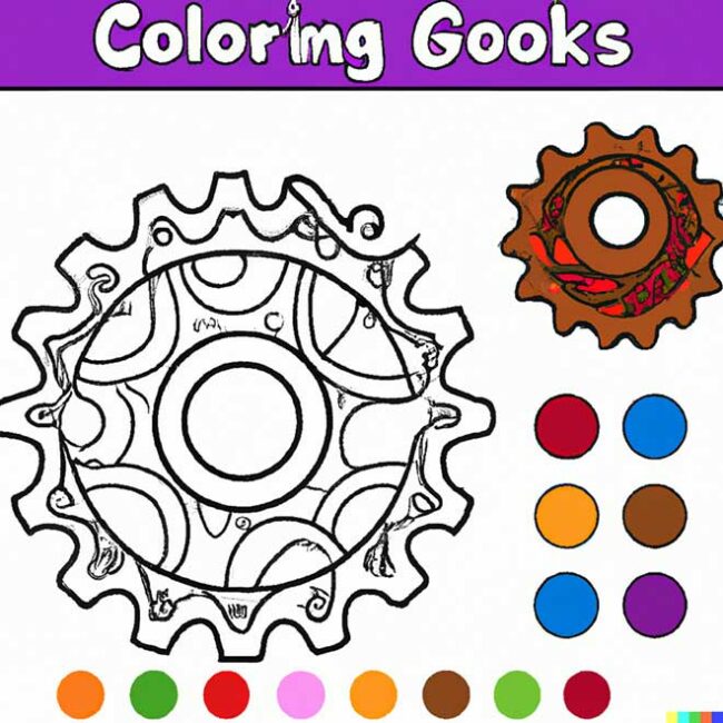 11+ Desenhos de Engrenagem para Imprimir e Colorir/Pintar