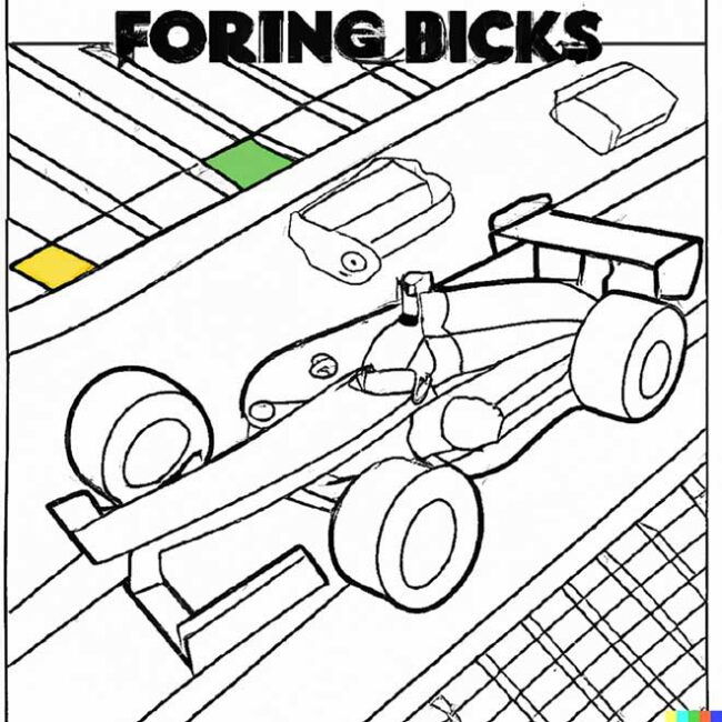 15+ Desenhos de Fórmula 1 para Imprimir e Colorir/Pintar