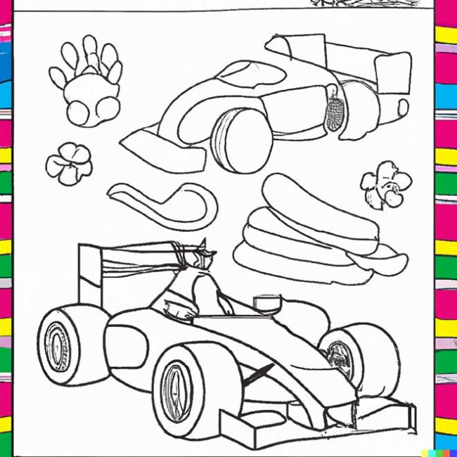 15+ Desenhos de Fórmula 1 para Imprimir e Colorir/Pintar