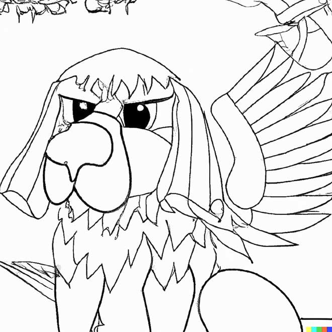 25+ Desenhos de Grifo para Imprimir e Colorir/Pintar