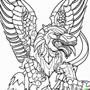 25+ Desenhos de Grifo para Imprimir e Colorir/Pintar