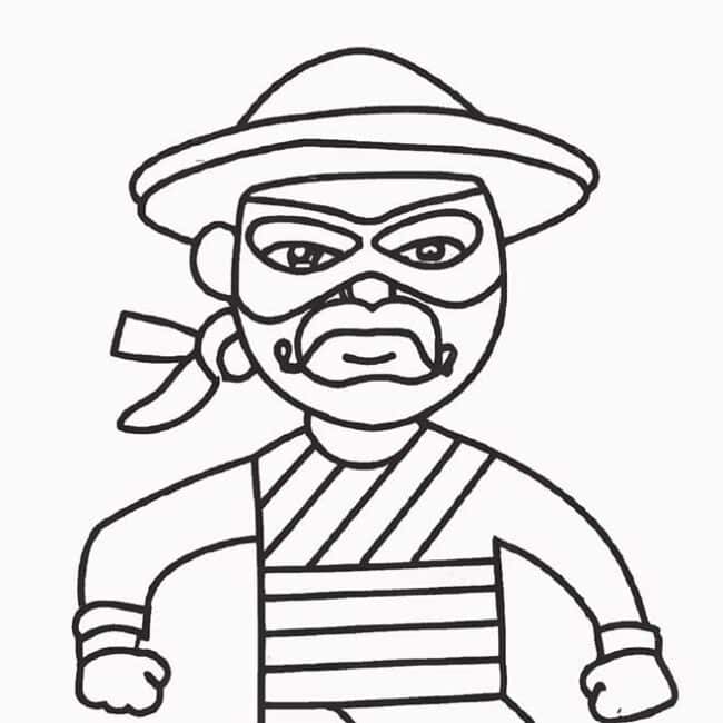 27+ Desenhos de Máscara de Ladrão para Imprimir e Colorir/Pintar