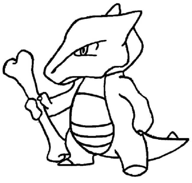 11+ Desenhos de Pokemon Marowak para Imprimir e Colorir/Pintar