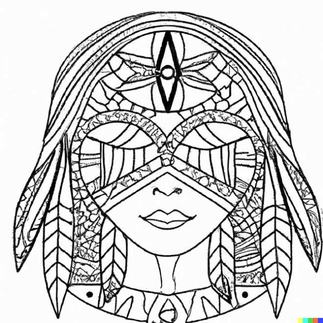 27+ Desenhos de Máscara de Índio para Imprimir e Colorir/Pintar