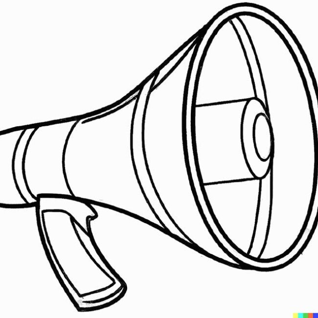 11+ Desenhos de Megafone para Imprimir e Colorir/Pintar