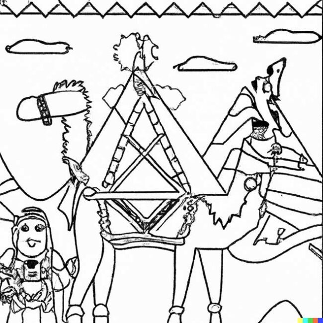 Clipart Nomads Nomad Coloring People Camels Camel Nomadic Lehi Pages ...