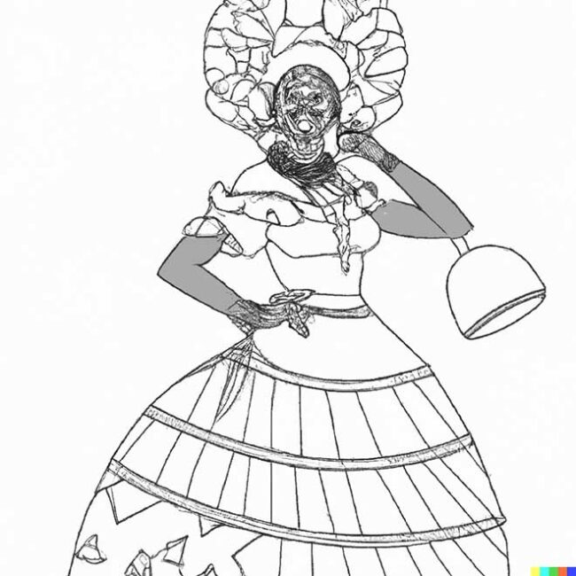 21+ Desenhos de Baiana para Imprimir e Colorir/Pintar