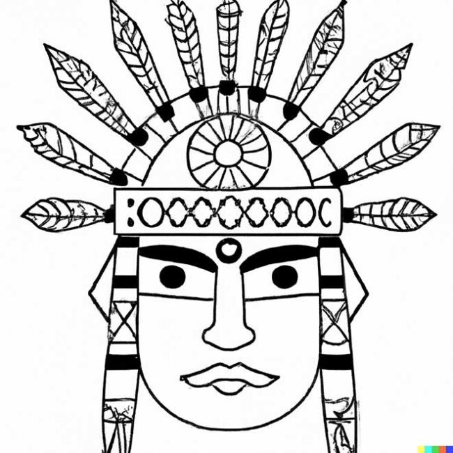27+ Desenhos de Máscara de Índio para Imprimir e Colorir/Pintar