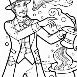 40+ Desenhos de Mágico para Imprimir e Colorir/Pintar (Grátis)