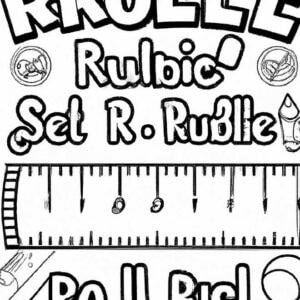 31+ Desenhos de Régua para Imprimir e Colorir/Pintar