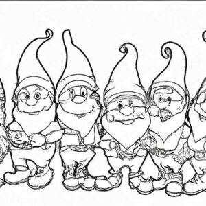 31+ Desenhos de Sete Anões para Imprimir e Colorir/Pintar