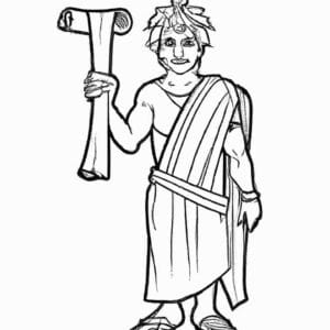 40+ Desenhos de Toga para Imprimir e Colorir/Pintar (Grátis)