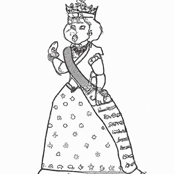 20+ Desenhos de Rainha Elizabeth para Imprimir e Colorir/Pintar