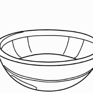 40+ Desenhos de Tigela para Imprimir e Colorir/Pintar