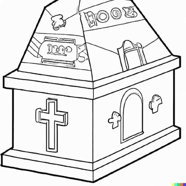13+ Desenhos de Túmulo para Imprimir e Colorir/Pintar