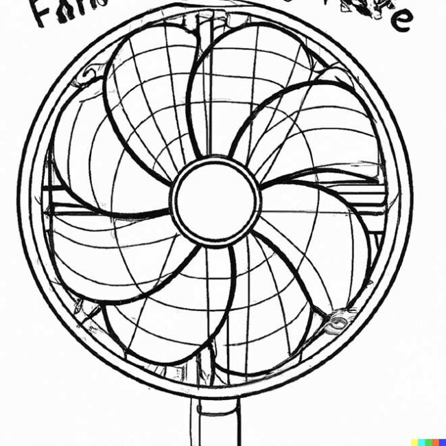 13+ Desenhos de Ventilador para Imprimir e Colorir/Pintar