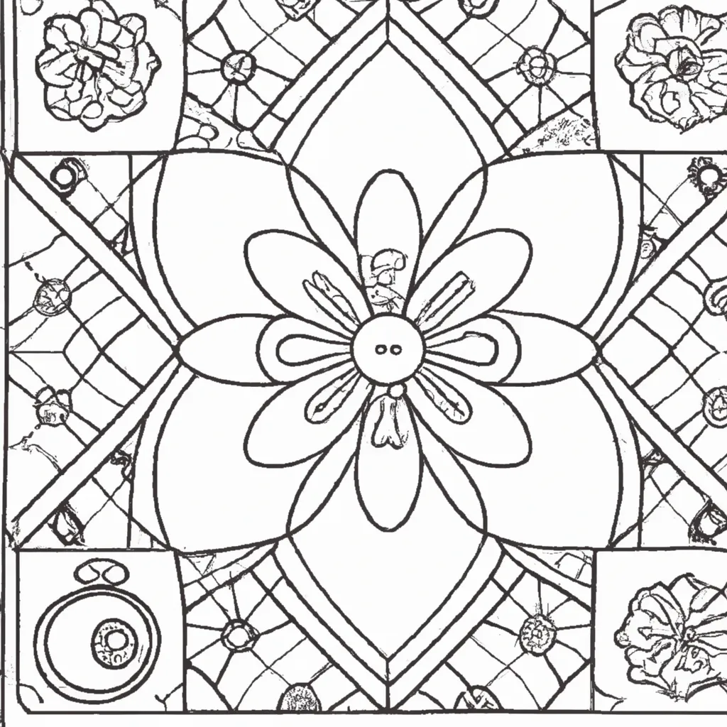 40+ Desenhos de Azulejo para Imprimir e Colorir/Pintar