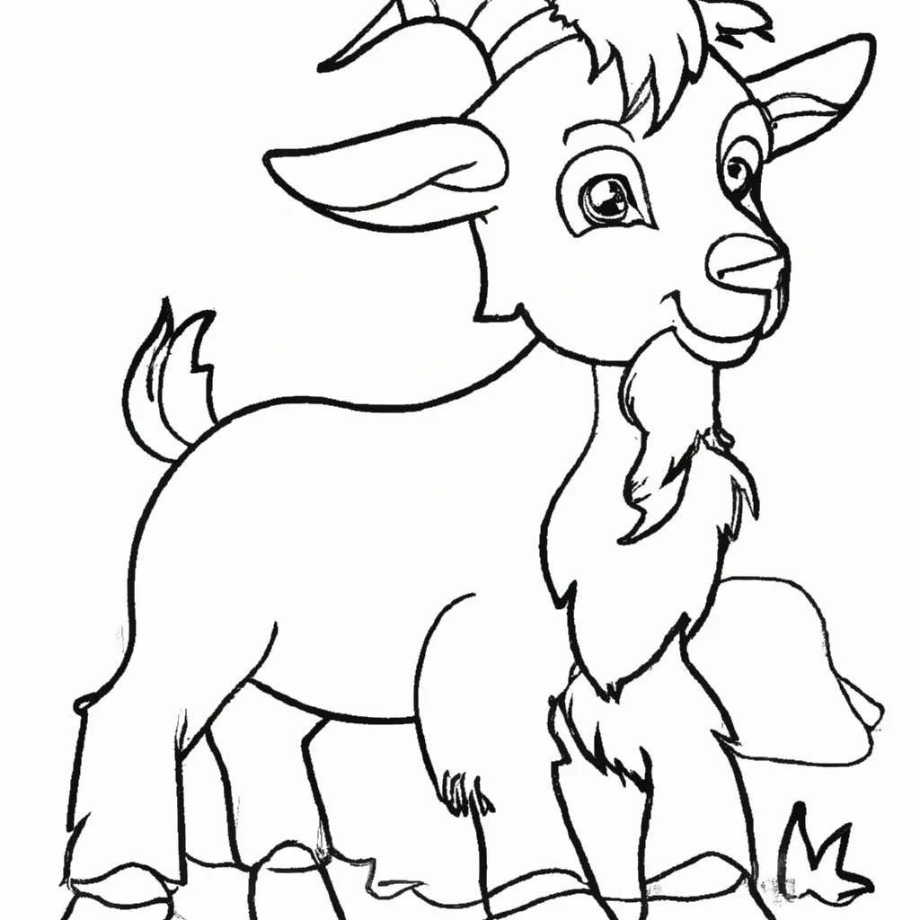 40+ Desenhos de Cabrito para Imprimir e Colorir/Pintar