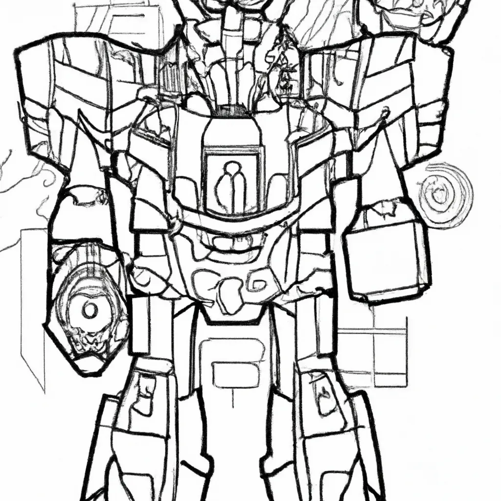 40+ Desenhos de Megazord para Imprimir e Colorir/Pintar