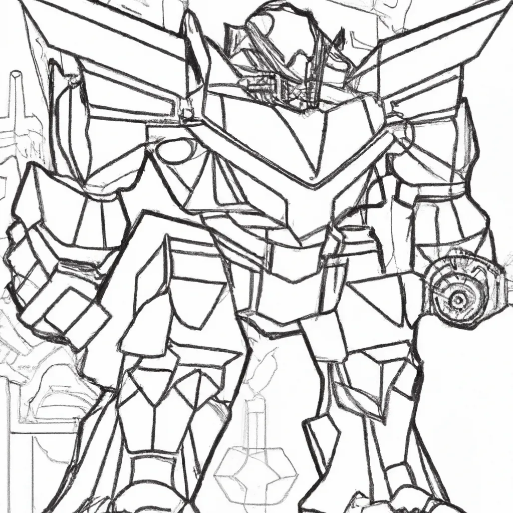 40+ Desenhos de Megazord para Imprimir e Colorir/Pintar