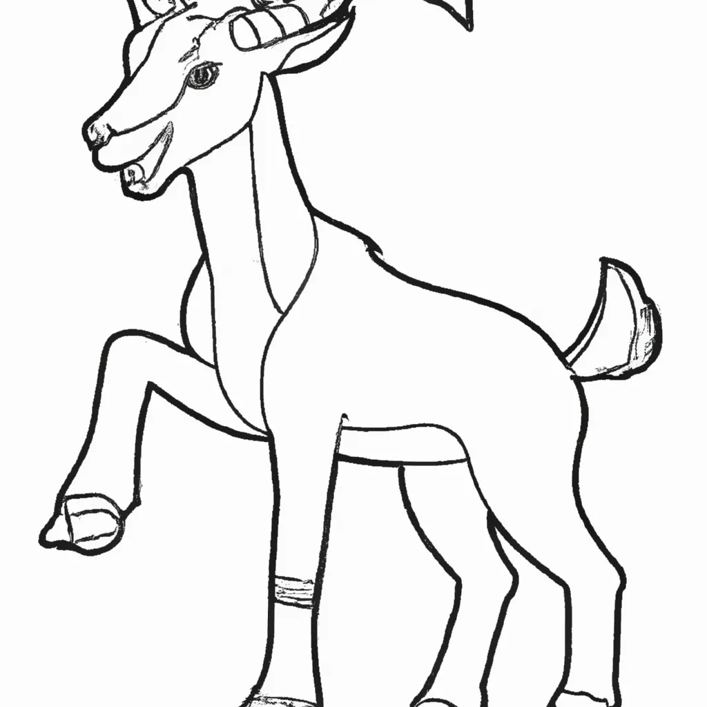 40+ Desenhos de Cabrita para Imprimir e Colorir/Pintar