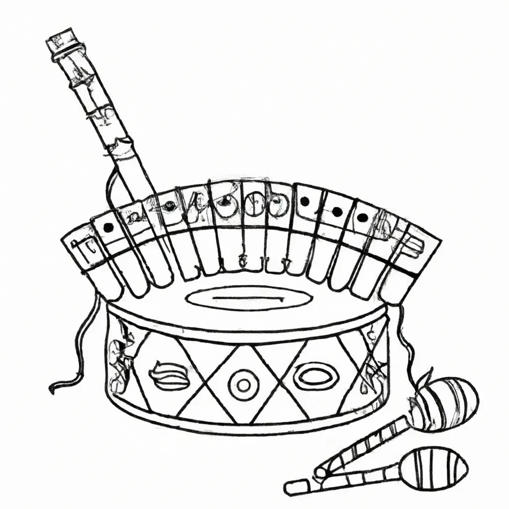 40+ Desenhos de Instrumentos Musicais para Imprimir e Colorir/Pintar