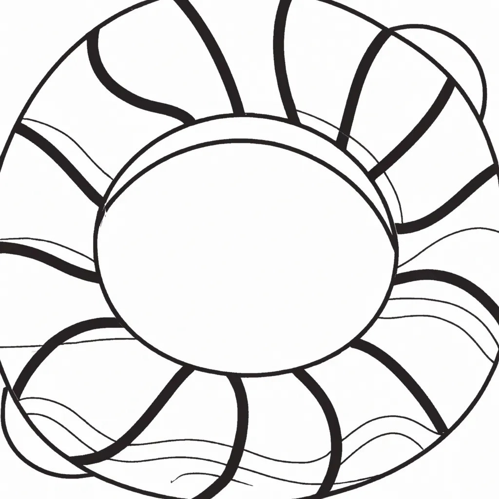40+ Desenhos de Boia de Piscina para Imprimir e Colorir/Pintar