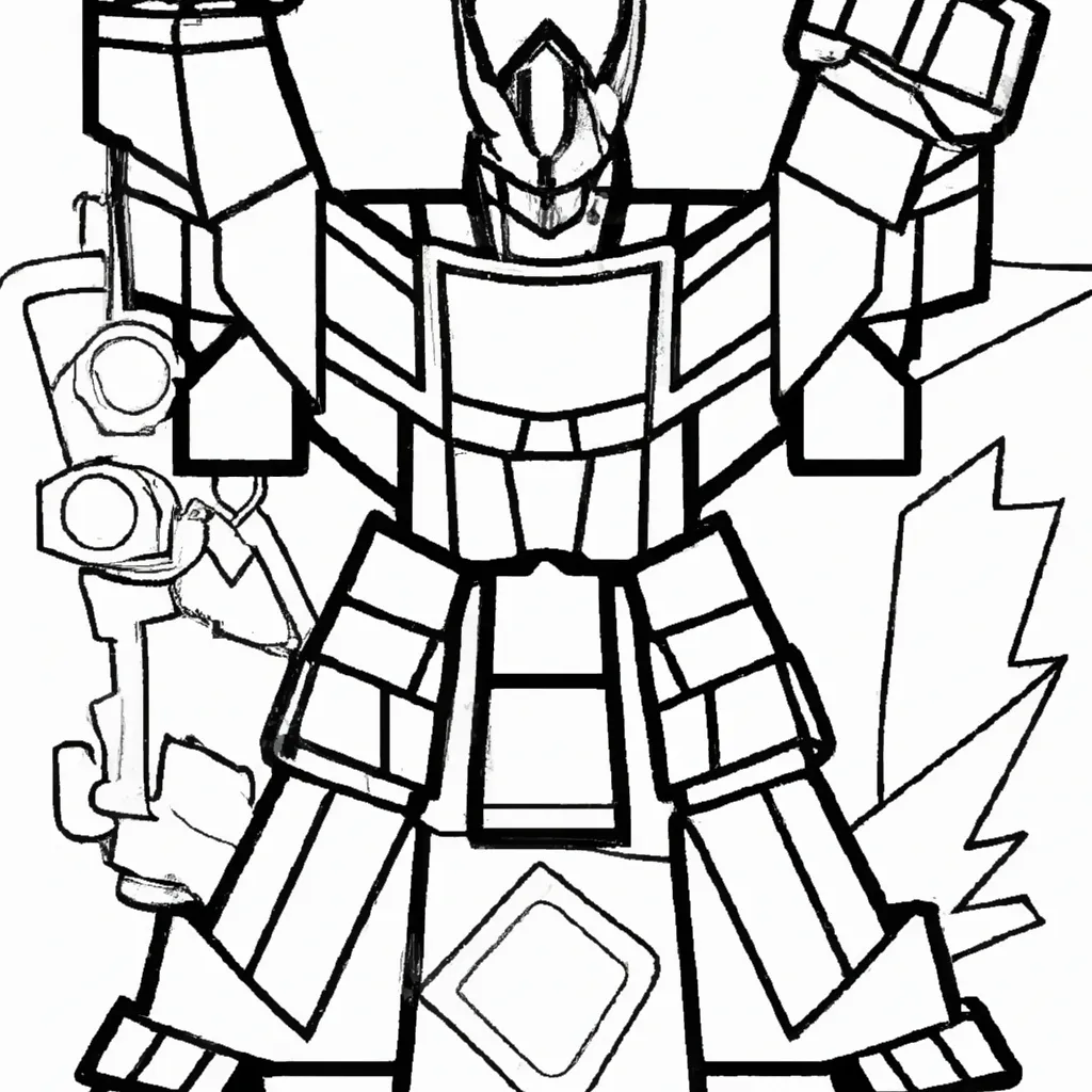 40+ Desenhos de Megazord para Imprimir e Colorir/Pintar
