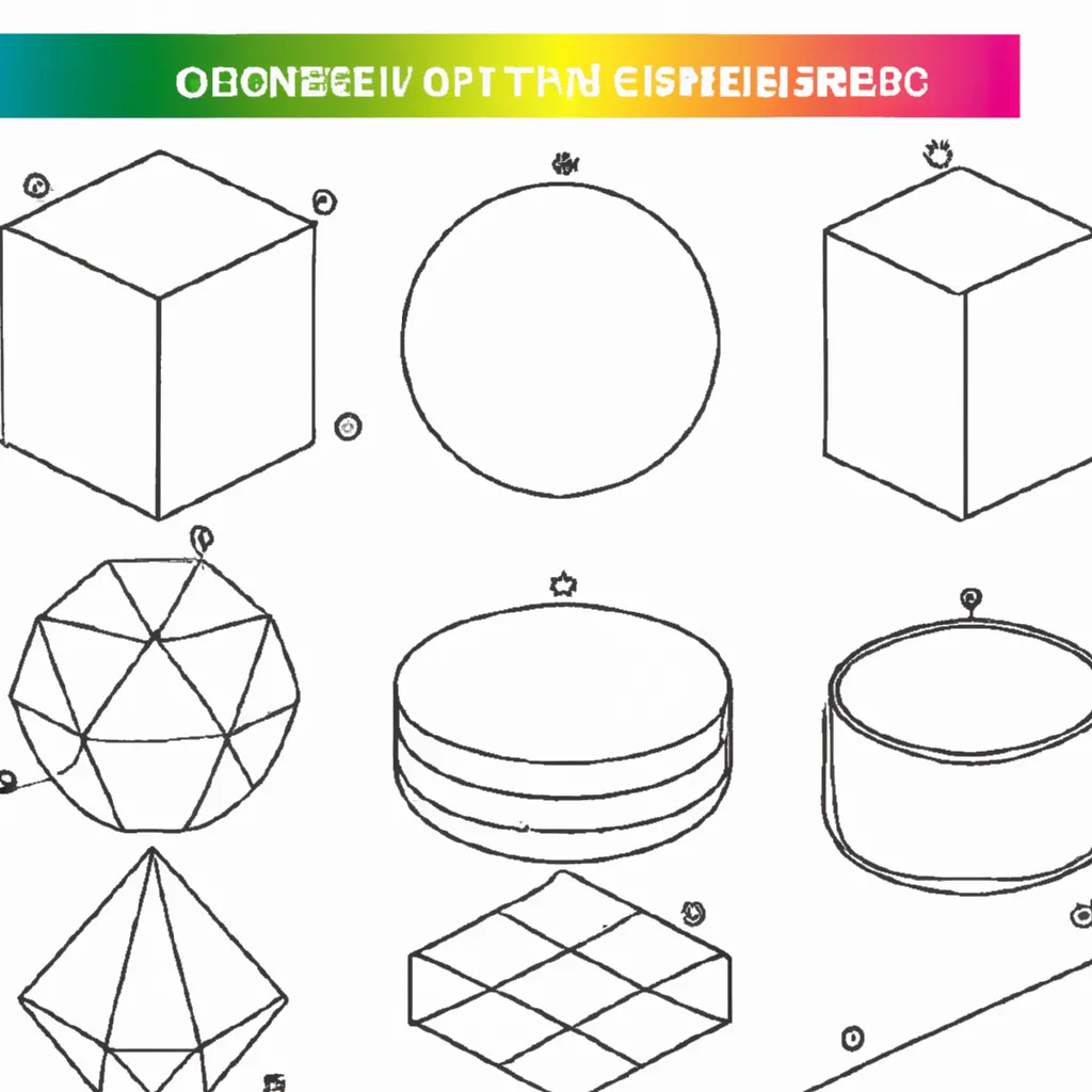 40+ Desenhos de Sólidos Geométricos para Imprimir e Colorir/Pintar
