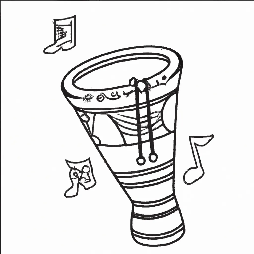 40+ Desenhos de Instrumentos Musicais Indígenas para Imprimir e Colorir ...