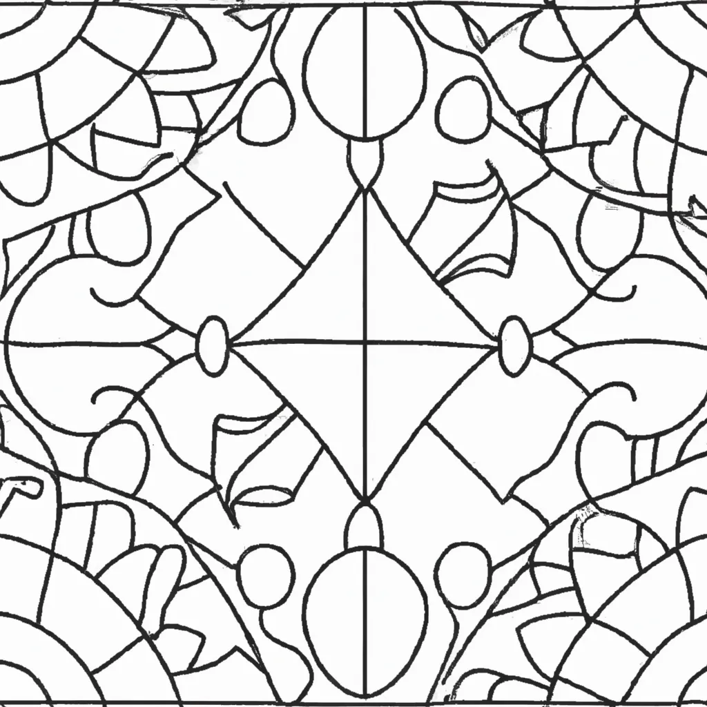 40+ Desenhos de Azulejo para Imprimir e Colorir/Pintar