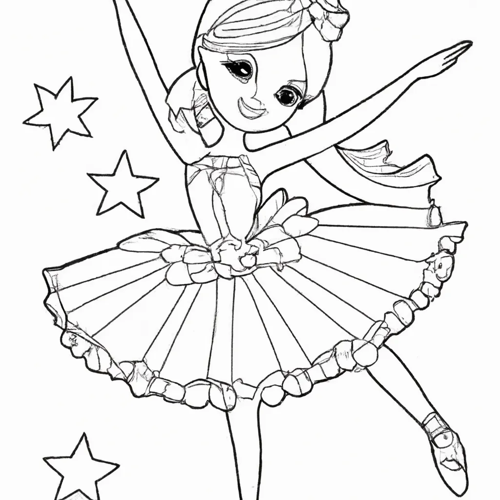 40+ Desenhos de Barbie Bailarina para Imprimir e Colorir/Pintar