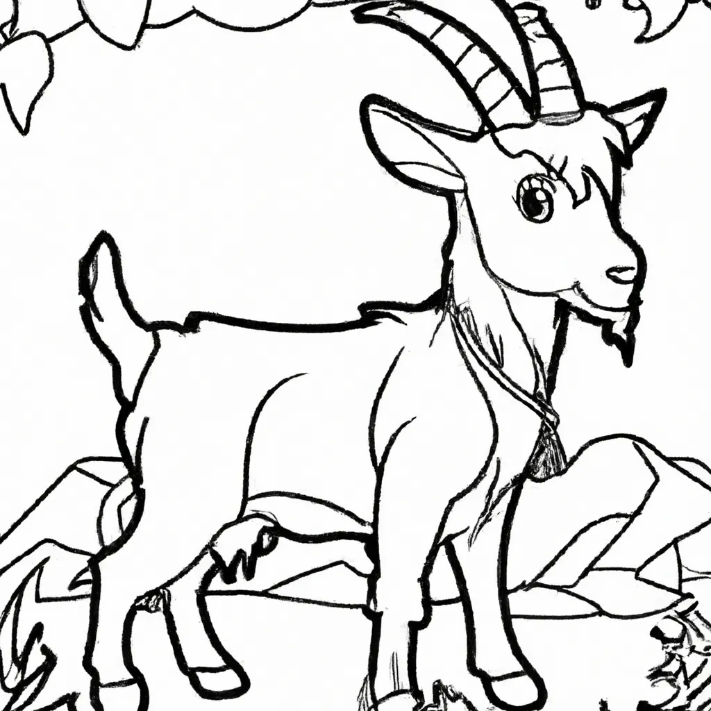 40+ Desenhos de Cabrito para Imprimir e Colorir/Pintar