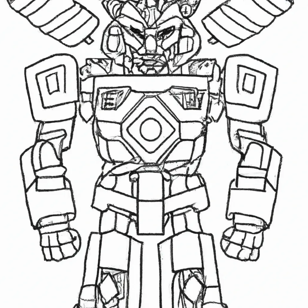 40+ Desenhos de Megazord para Imprimir e Colorir/Pintar