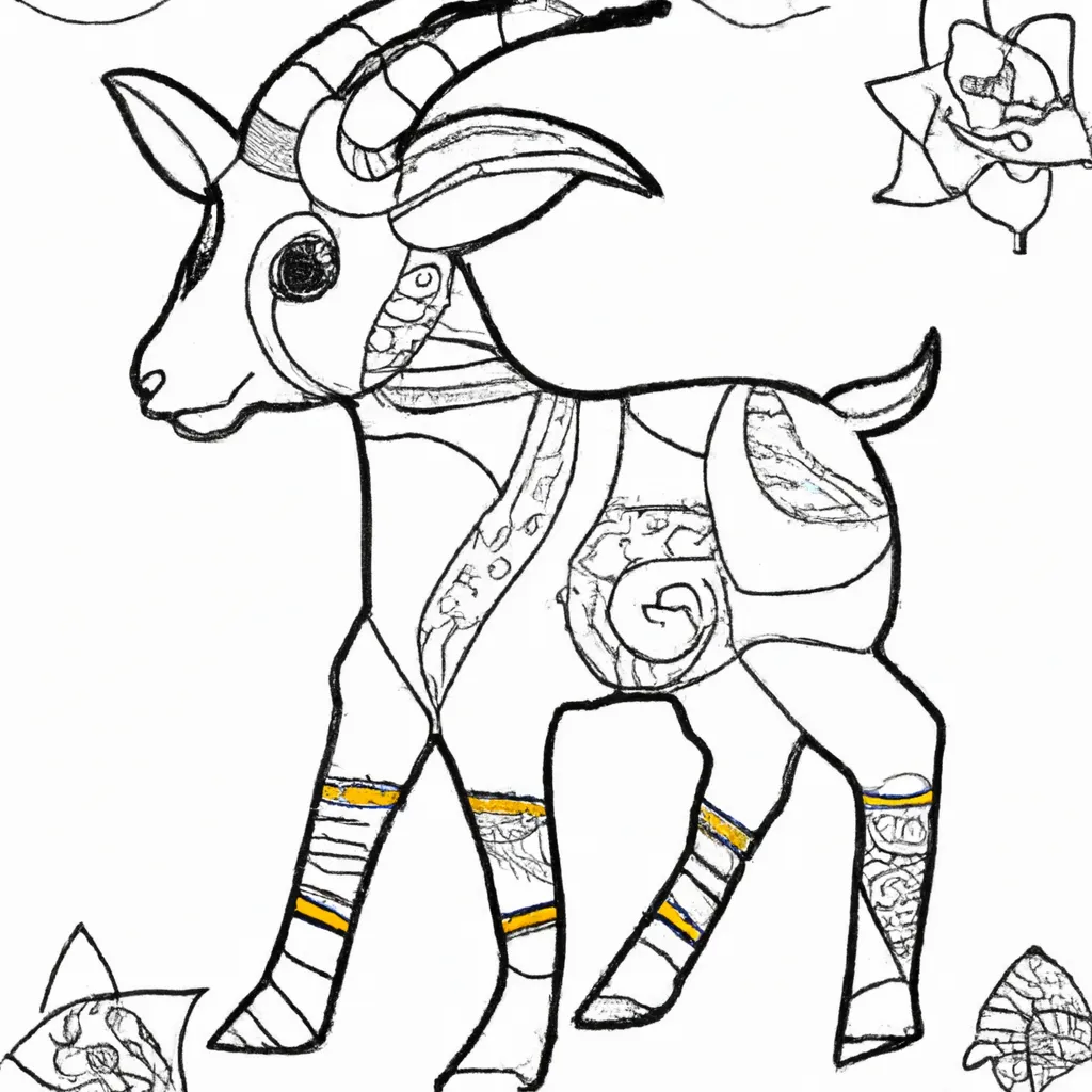 40+ Desenhos de Cabrita para Imprimir e Colorir/Pintar