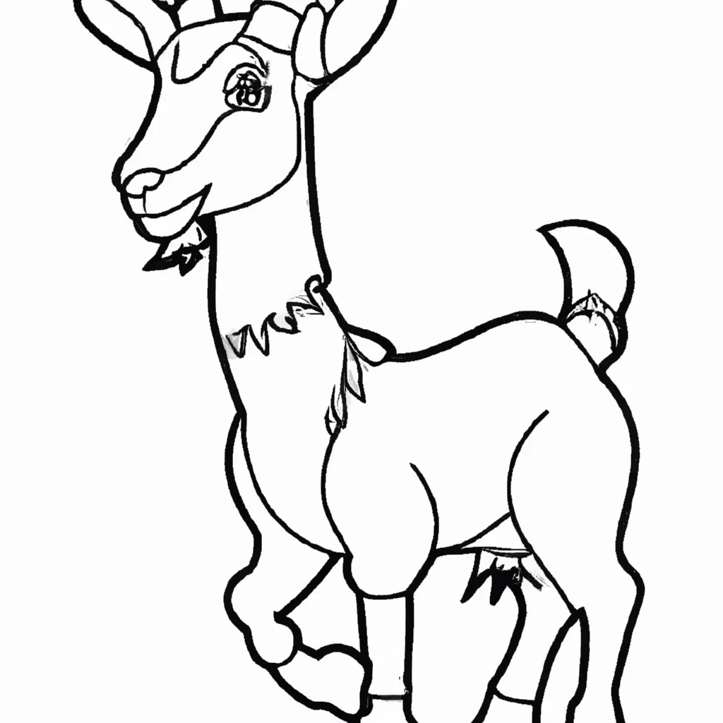 40+ Desenhos de Cabrita para Imprimir e Colorir/Pintar