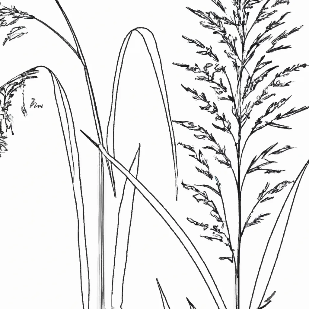 40+ Desenhos de Capim para Imprimir e Colorir/Pintar