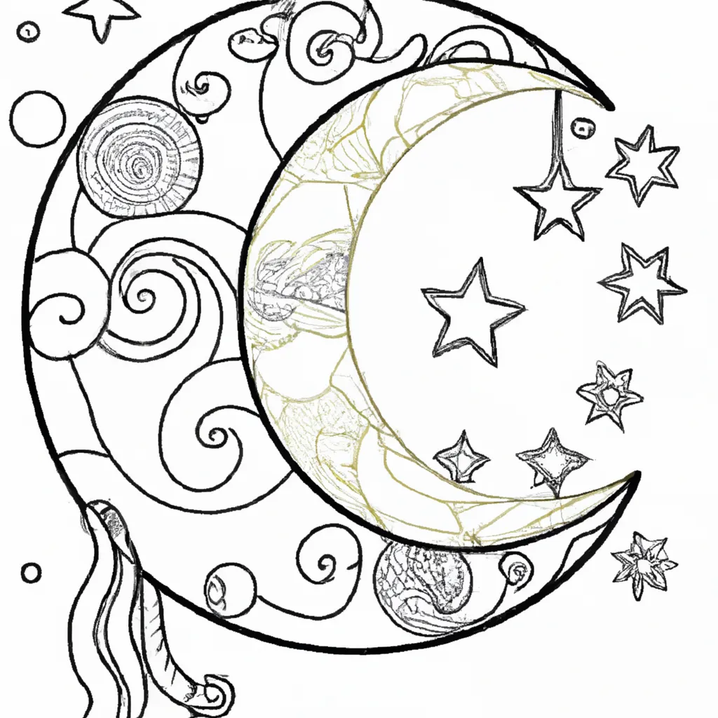 40+ Desenhos de Lua para Imprimir e Colorir/Pintar (Lindos)