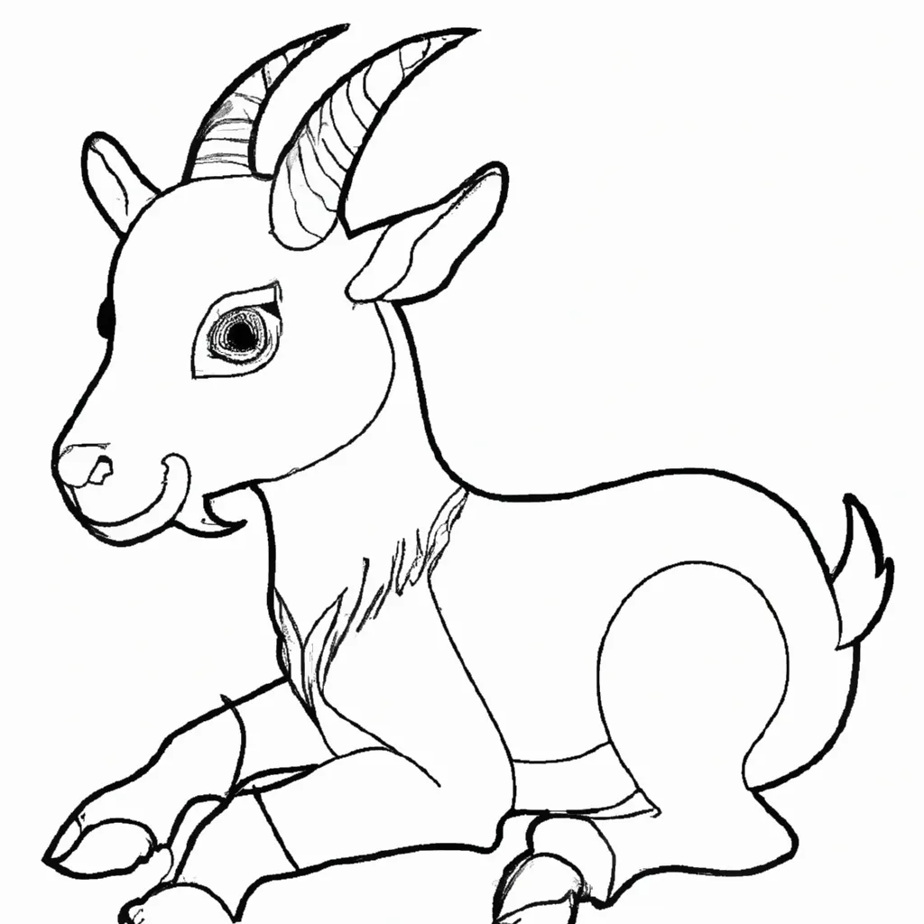 40+ Desenhos de Cabrito para Imprimir e Colorir/Pintar