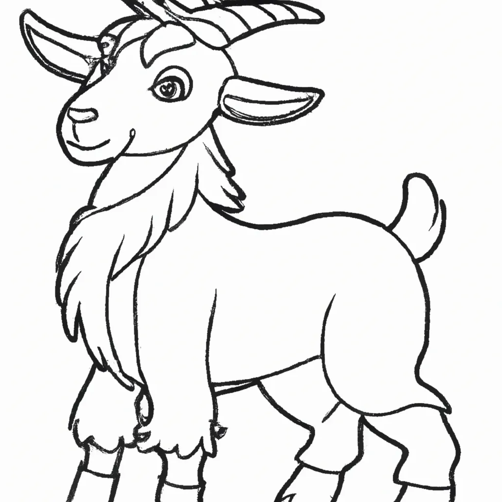 40+ Desenhos de Cabrito para Imprimir e Colorir/Pintar