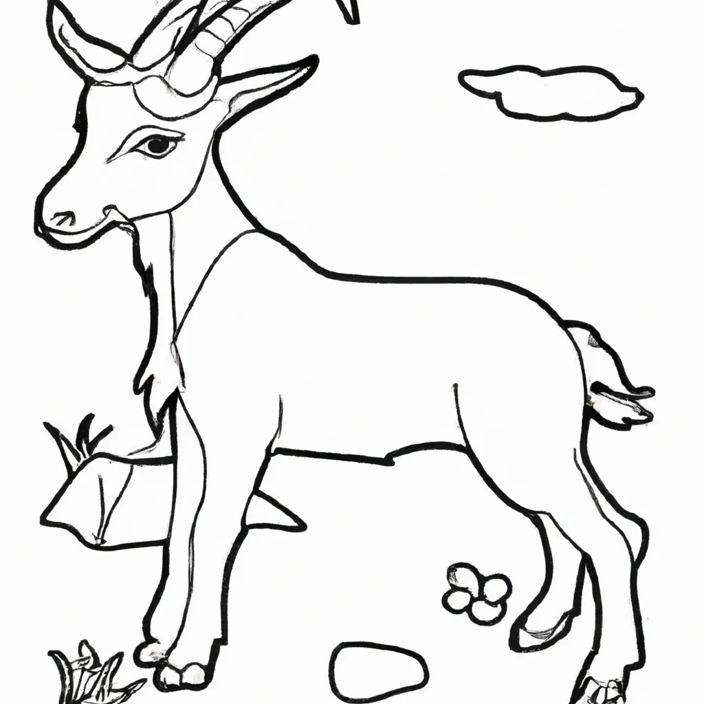 40+ Desenhos de Cabrita para Imprimir e Colorir/Pintar