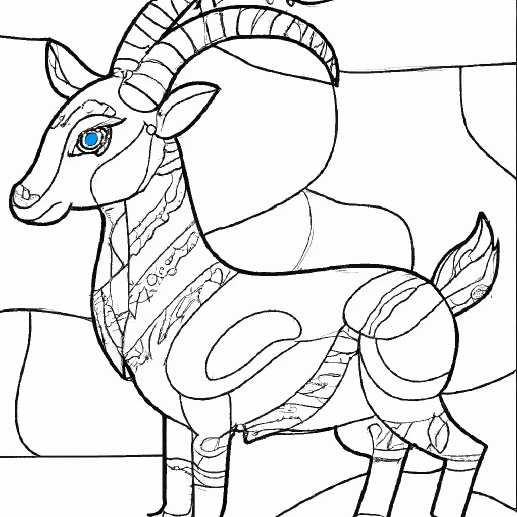 40+ Desenhos de Cabrita para Imprimir e Colorir/Pintar