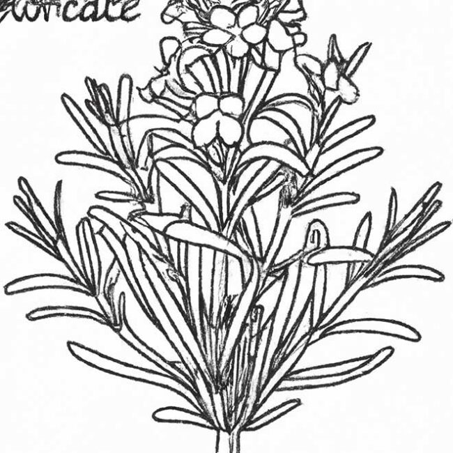 40+ Desenhos de Alecrim para Imprimir e Colorir/Pintar