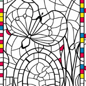 40+ Desenhos de Arte Mosaico para Imprimir e Colorir/Pintar