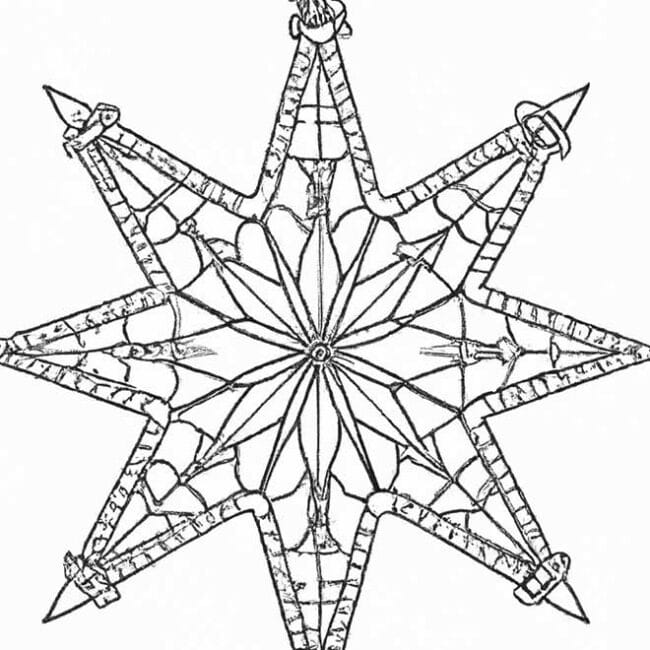 20+ Desenhos de Estrela de Belém para Imprimir e Colorir/Pintar