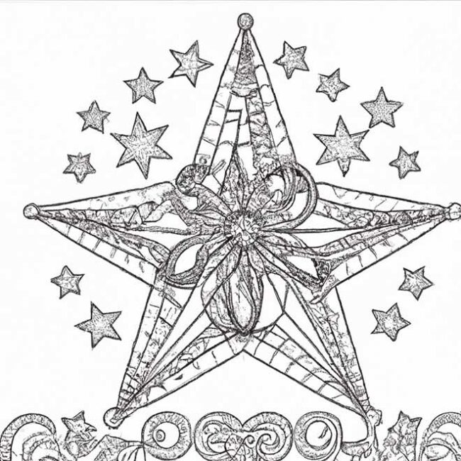 20+ Desenhos de Estrela de Belém para Imprimir e Colorir/Pintar