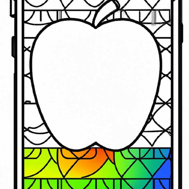 40+ Desenhos de iPhone para Imprimir e Colorir/Pintar